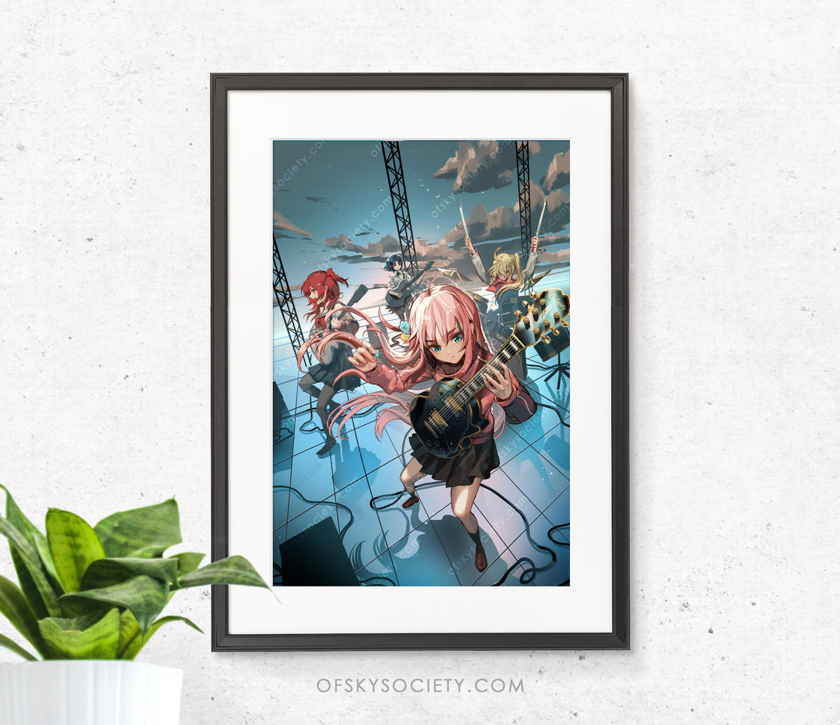 Bocchi the Rock Fanart Print – ofSkySociety
