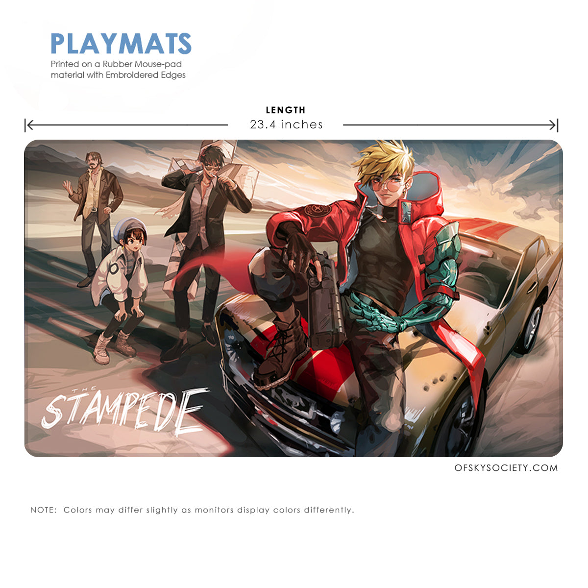 Trigun - Stampede, Vash Playmats / Gaming Mouse Pads – ofSkySociety