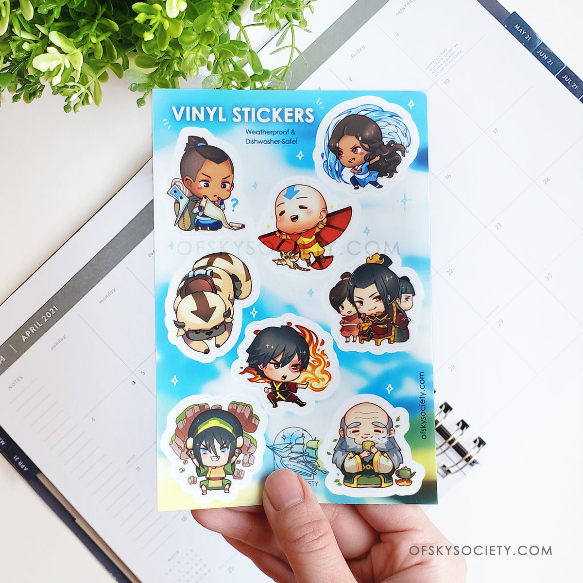 Avatar the Last Airbender Vinyl Sticker Sheet – ofSkySociety